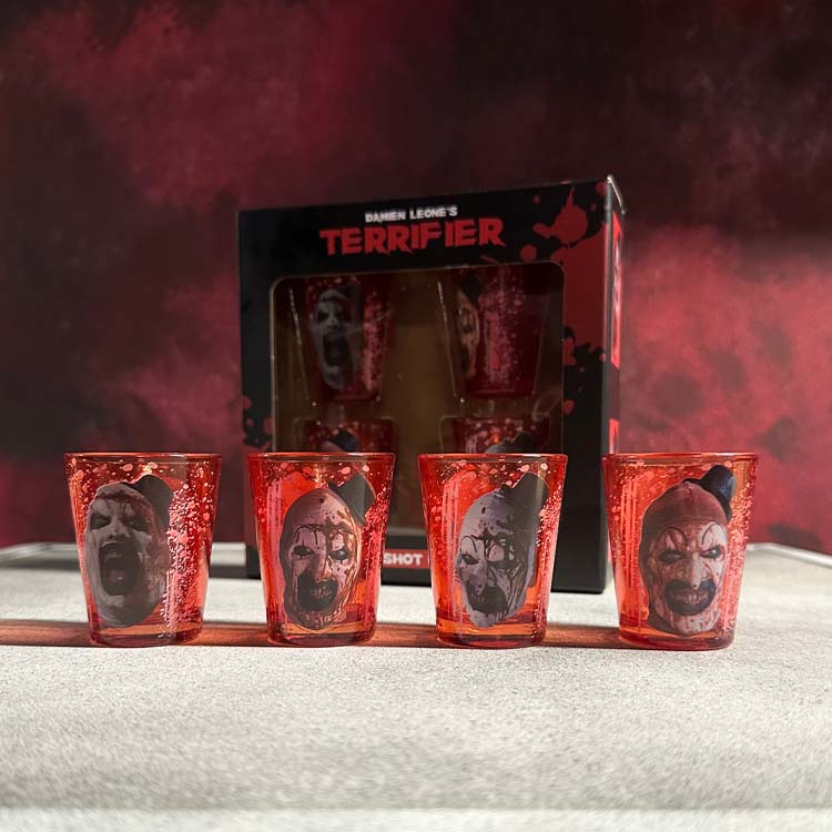 Terrifier Art the Clown Shot Glass Box Set of 4 – Terror 29